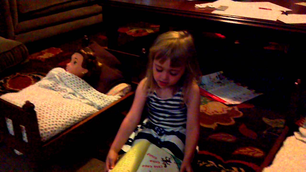 Kiki reading Mr Brown can MOO how about you. - YouTube