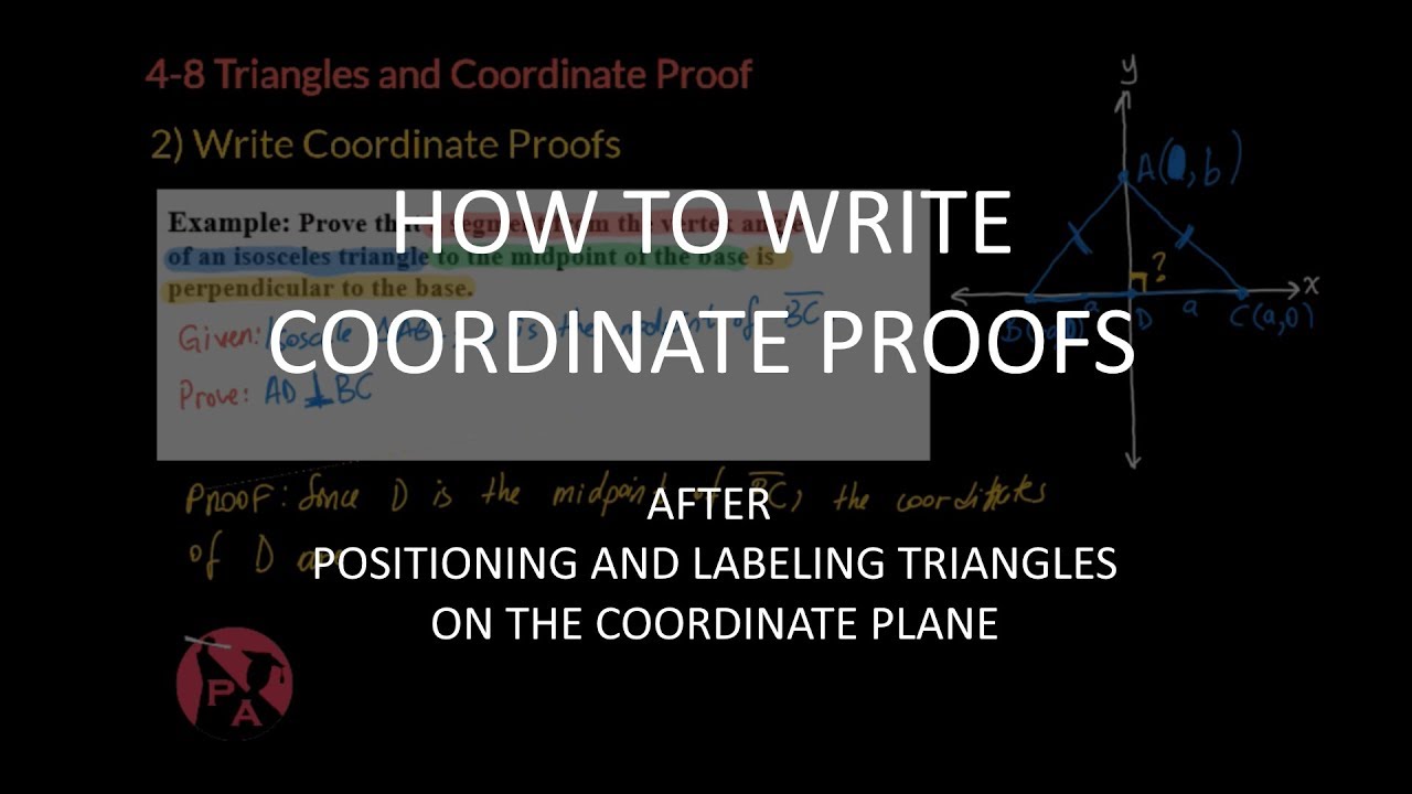 4 8 Triangles and Coordinate Proofs II - YouTube