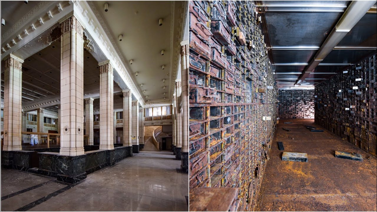Abandoned Bank With Multiple Rusted Vaults - YouTube