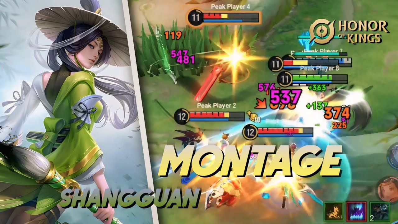 SHANGGUAN MONTAGE COMPILATION | Honor of Kings - YouTube