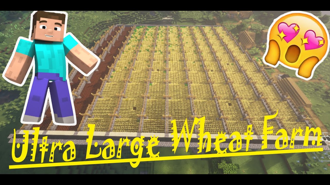I Made Ultra Large Wheat Farm In Minecraft || My Achievements In Last 3 ...