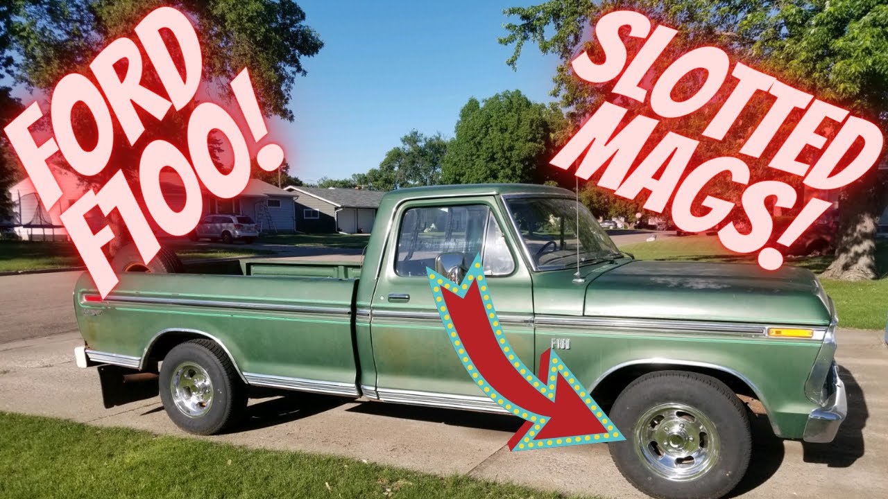 1976 Ford F100 Slotted Mag Wheel Upgrade!! Shenanigans Involved... # ...