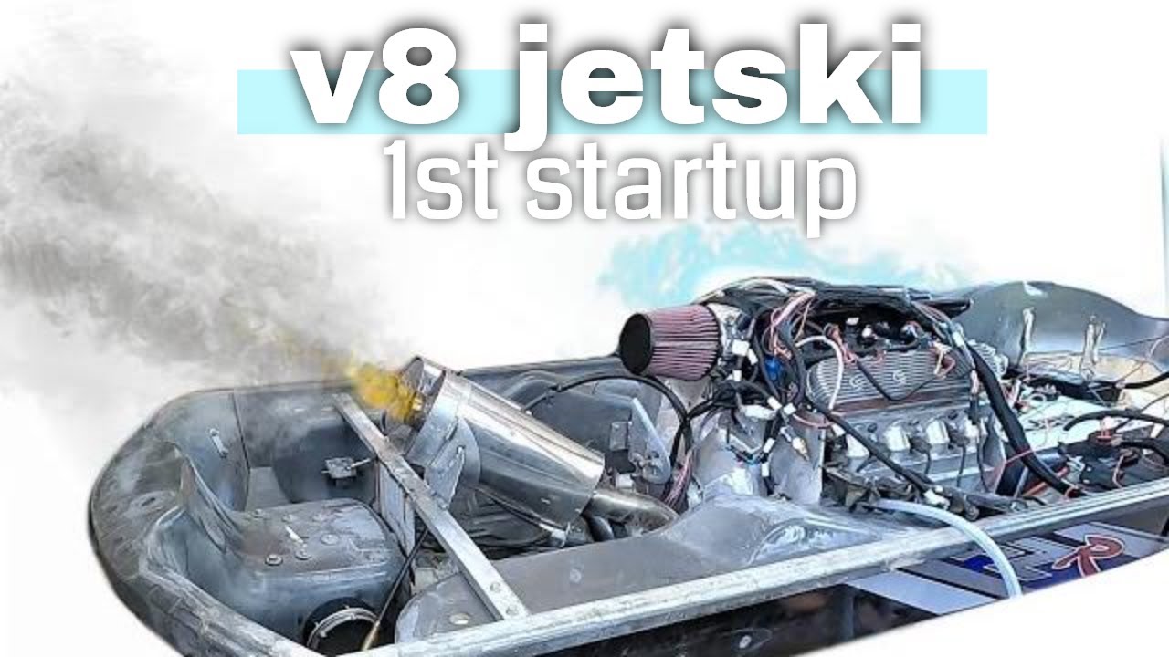 V8 ski first start up - YouTube