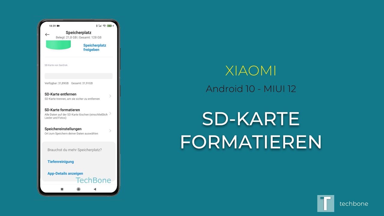 SD-Karte formatieren - Xiaomi [Android 10 - MIUI 12] - YouTube