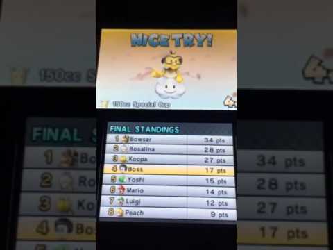 Mario Kart 7 4th-8th Place Screen - YouTube
