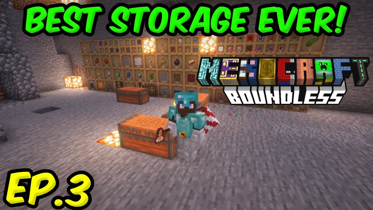 I created an OP storage system in my modded Minecraft server ...