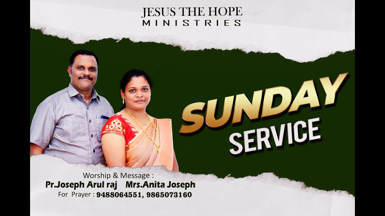 Sunday Service (04.06.2023) || Worship & Message || Pr.Joseph Arulraj ...