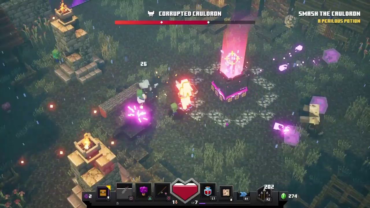 Minecraft Dungeons Gameplay - YouTube