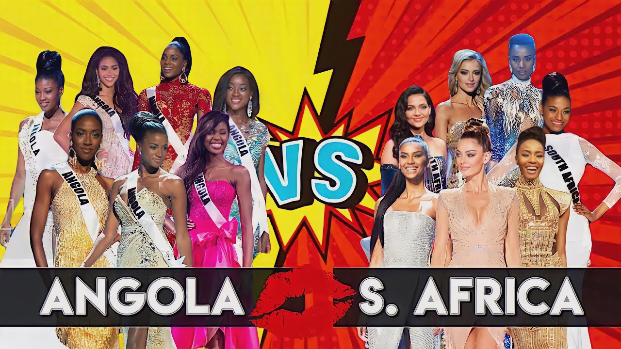 ANGOLA v/s. SOUTH AFRICA | MISS UNIVERSE (2000 - 2021) - YouTube
