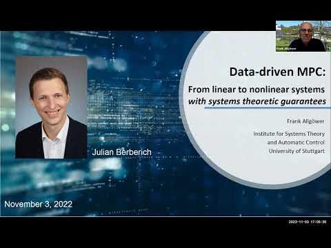 Data-driven MPC: From linear to nonlinear systems with guarantees - YouTube