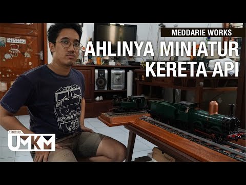 Miniatur Kereta Api Produksi Medarrie Works Diminati Hingga Eropa