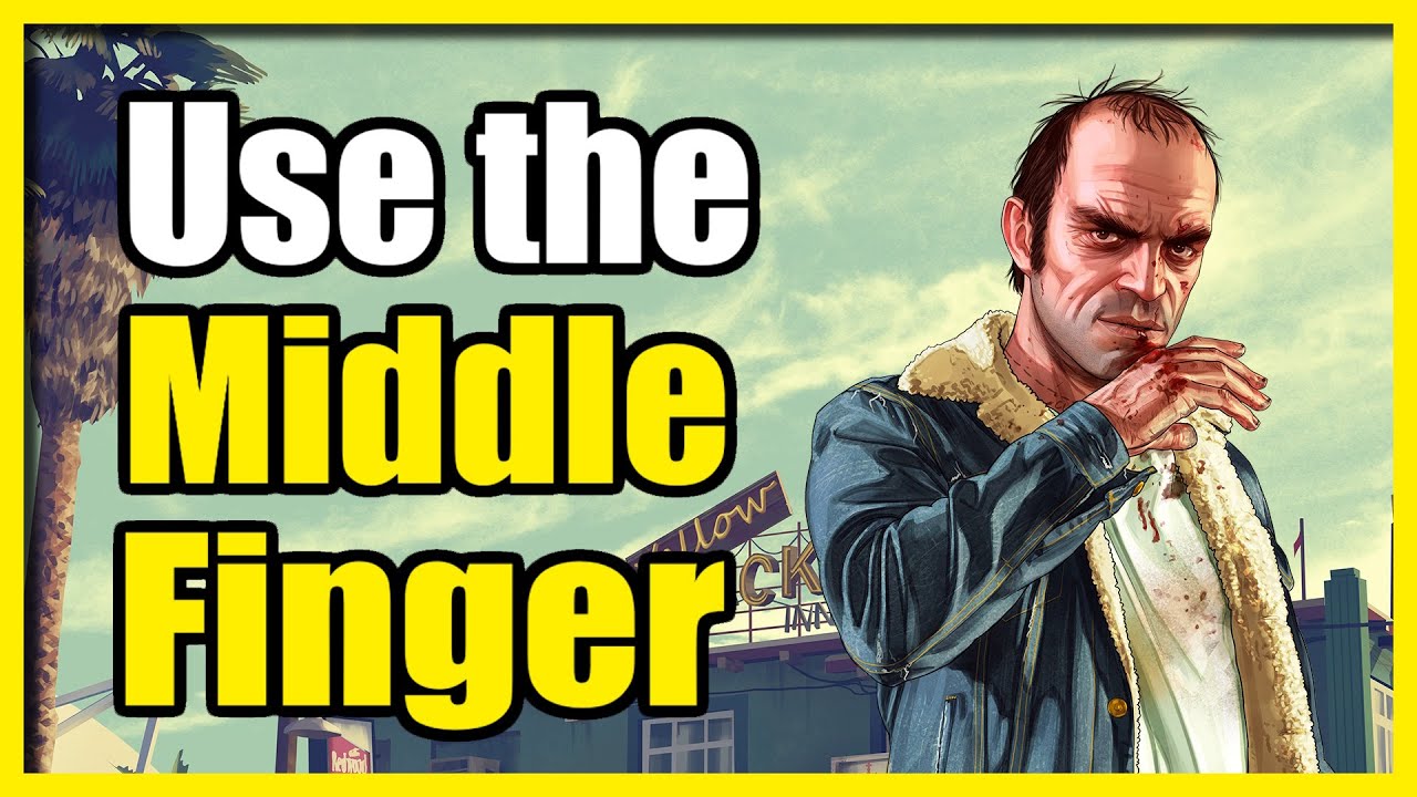 How to use middle finger in GTA 5 Online & Point (Easy Tutorial) - YouTube