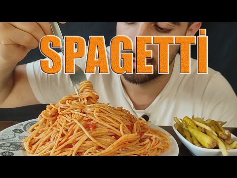 SPAGETTİ ASMR 😋 // TÜRKÇE ASMR YEMEK// ASMR MUKBANG//