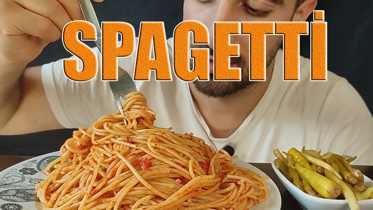 SPAGETTİ ASMR 😋 // TÜRKÇE ASMR YEMEK// ASMR MUKBANG// - YouTube