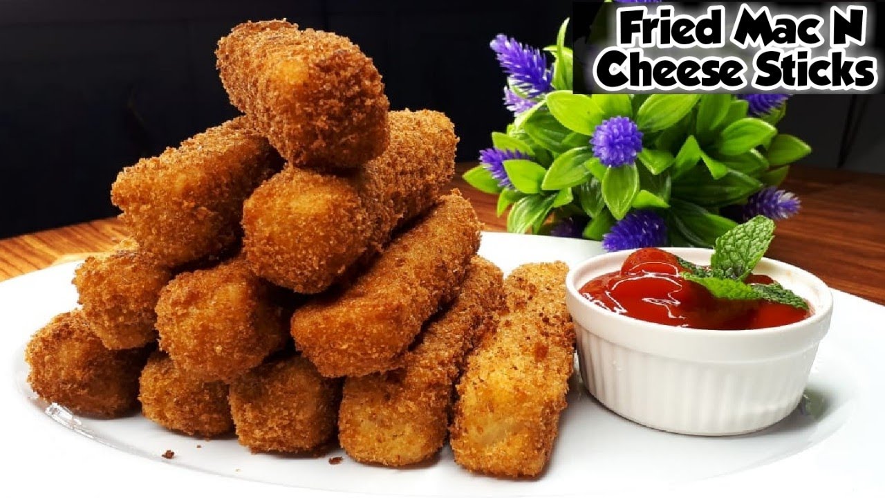 Fried Cheesy Macaroni Sticks / Mac & Cheese Sticks (Ramadan Special ...