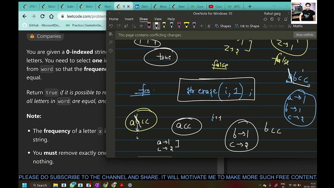 2423 Remove Letter To Equalize Frequency Easiest Solution💥😃problem Of The Day Leetcode Youtube