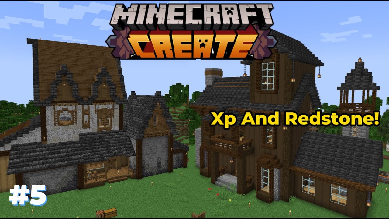 I Built A Redstone And Xp Farm In the Create Mod | Minecraft Create Mod ...