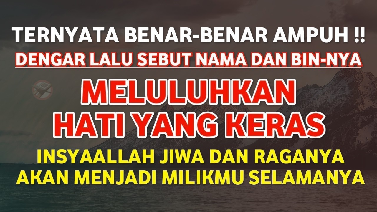 BUAT DIA RINDU DAN SETIA SELAMANYA DENGAN DOA PENGUNCI HATI YANG AMPUH ...