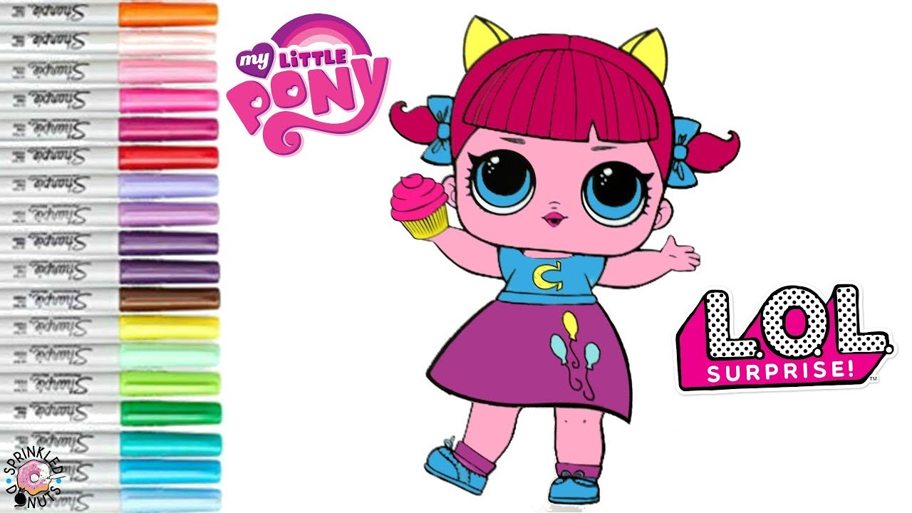 LOL Surprise Doll Transforms to My Little Pony Pinkie Pie LOL Doll ...