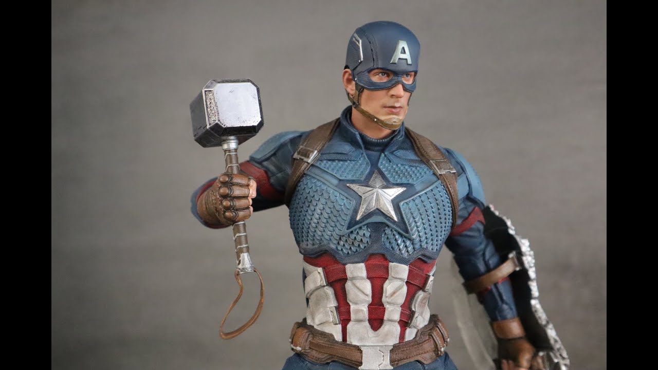 How to paint Captain America 1/6 Scale Resin Kit - YouTube