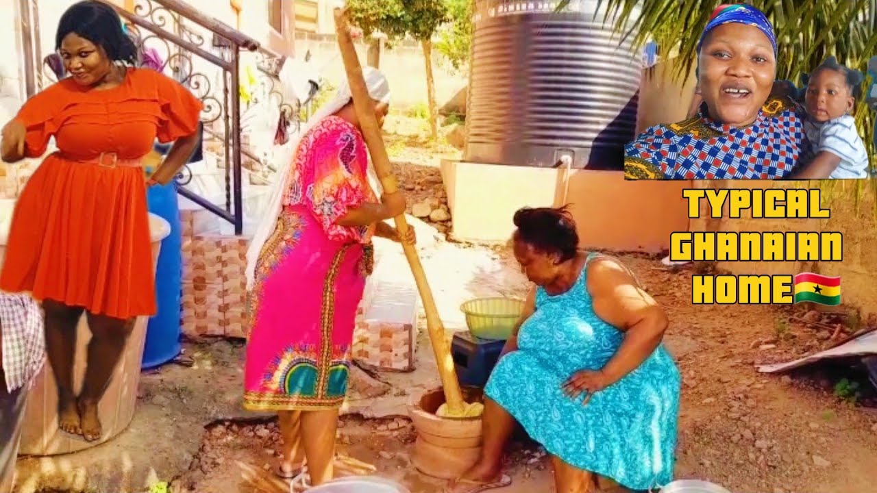 Weekly Ghana Vlog Pounding Fufugoing To Church Travelling More2022 Vlogs Youtube