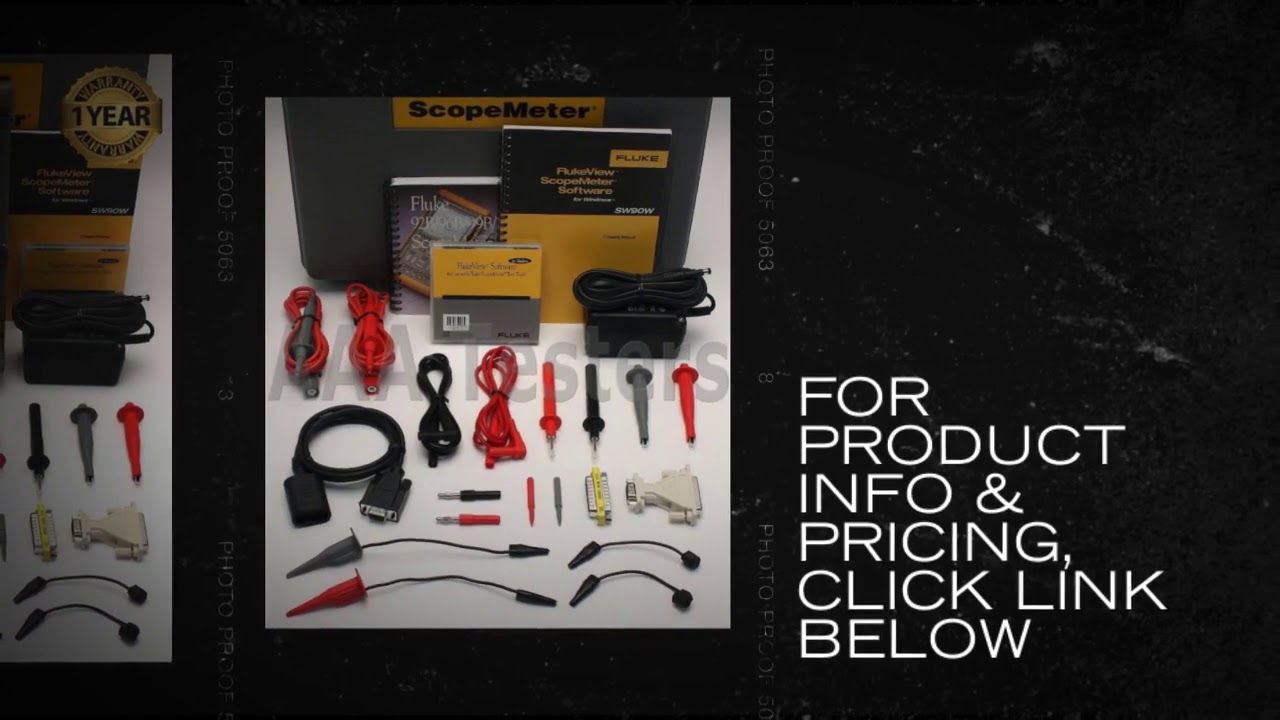 Fluke 105B ScopeMeter Series II 100MHz HandHeld Oscilloscope - YouTube