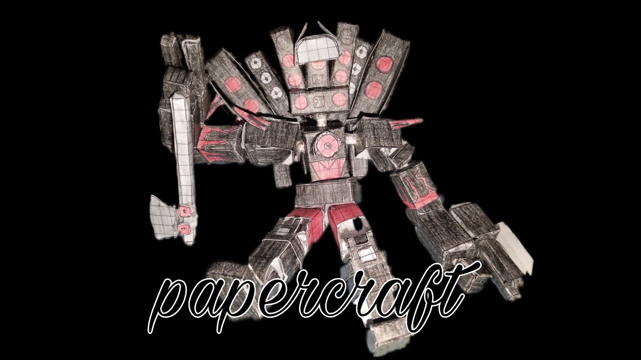 Cómo hacer al Titán Speaker man Guitar hero de papercraft!!!👍👌😀🔥🔥🤑😎 ...