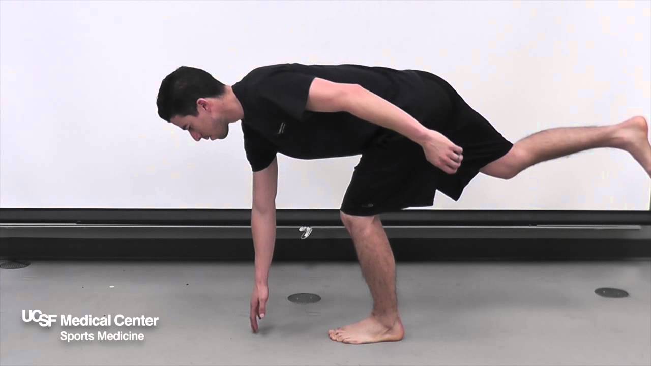 Single Leg Floor Touches - YouTube