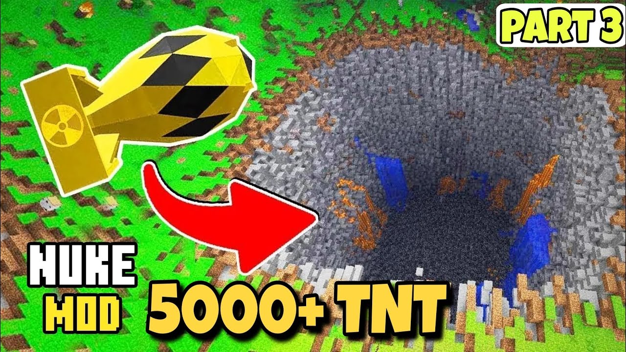 I do the 5000+ TNT nuke blast in | Minecraft | #minecraft #mcpe # ...