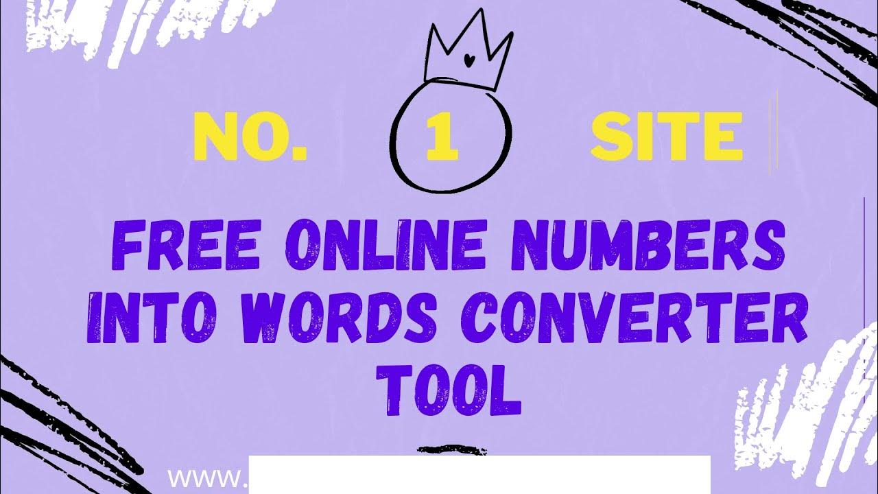 NUMBERS INTO WORDS CONVERTER FREE ONLINE TOOL TRANSLATOR IN 2021 - YouTube