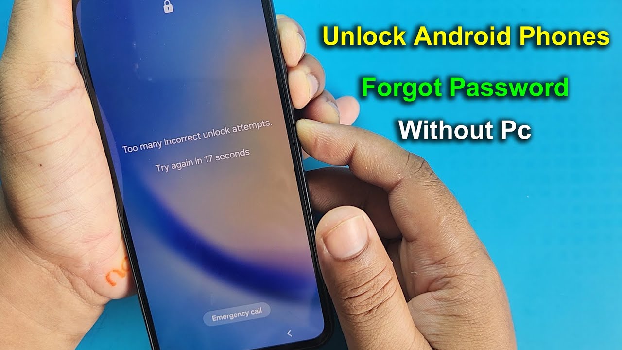 How to Unlock Android phones when forgot Without Pc Password | Pattern ...