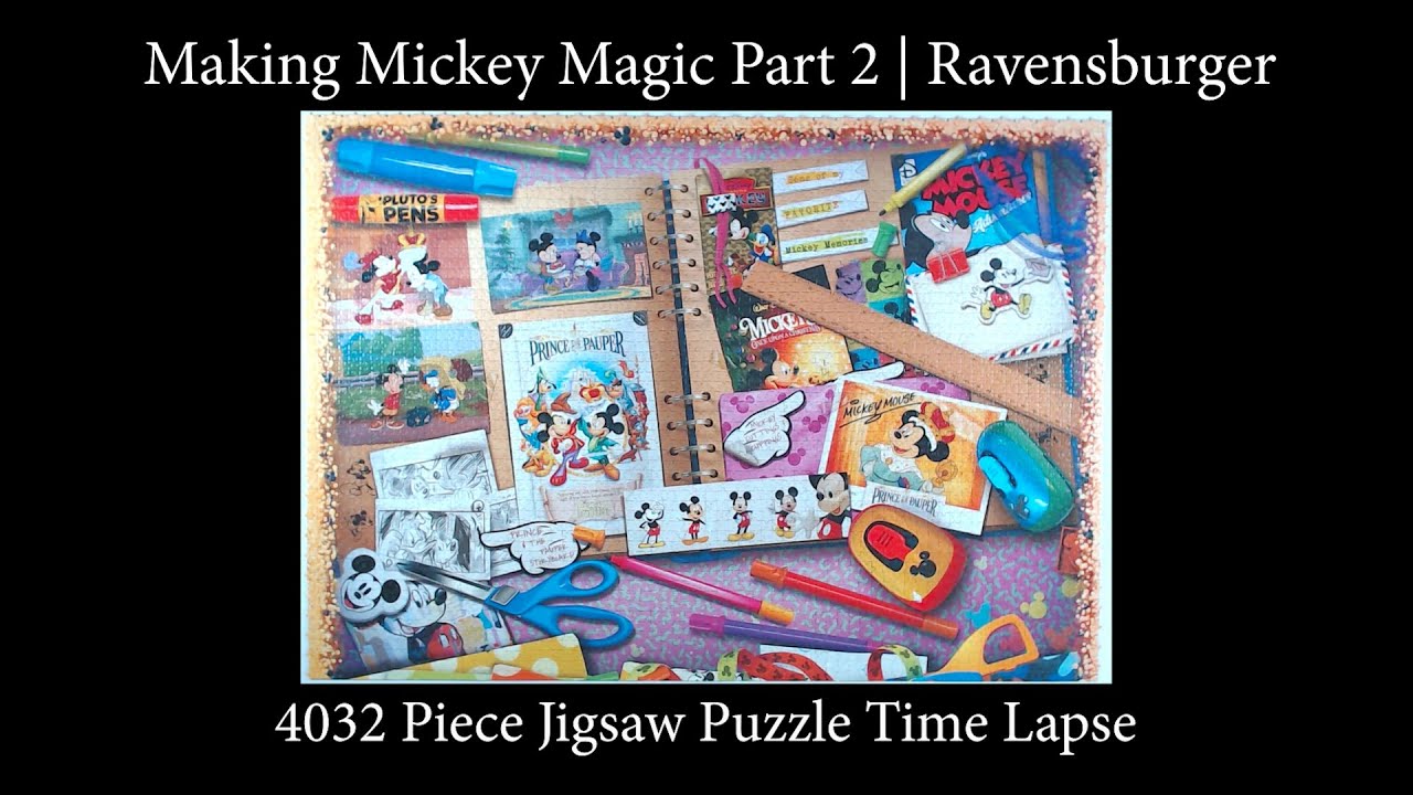 40,320 piece Making Mickey Magic Part 2 Time Lapse | Ravensburger ...