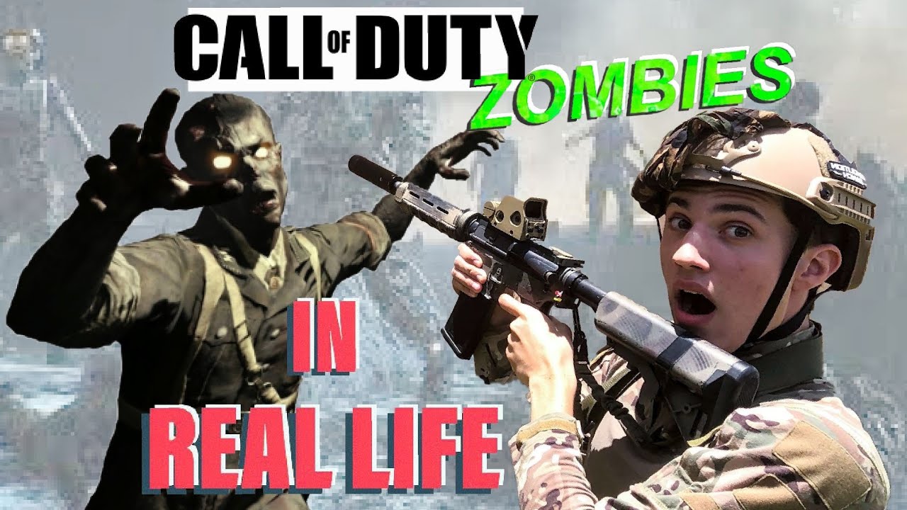 Call Of Duty Zombies Vs Airsoft Gun