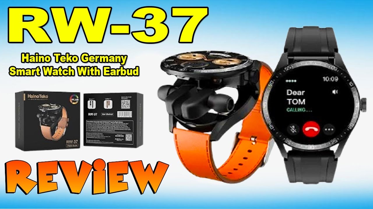Haino Teko Germany RW37 Watch Buds With Large Screen Round Shape AMOLED ...