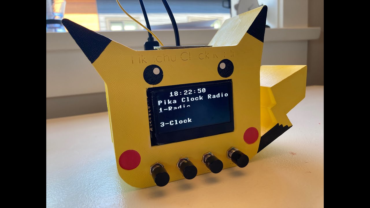 DIY Pikachu Clock Radio - YouTube