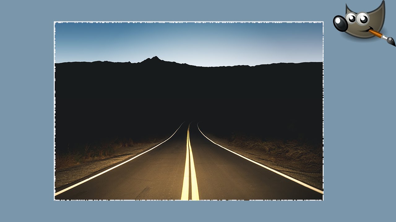 Create a Fuzzy Border in Gimp - YouTube