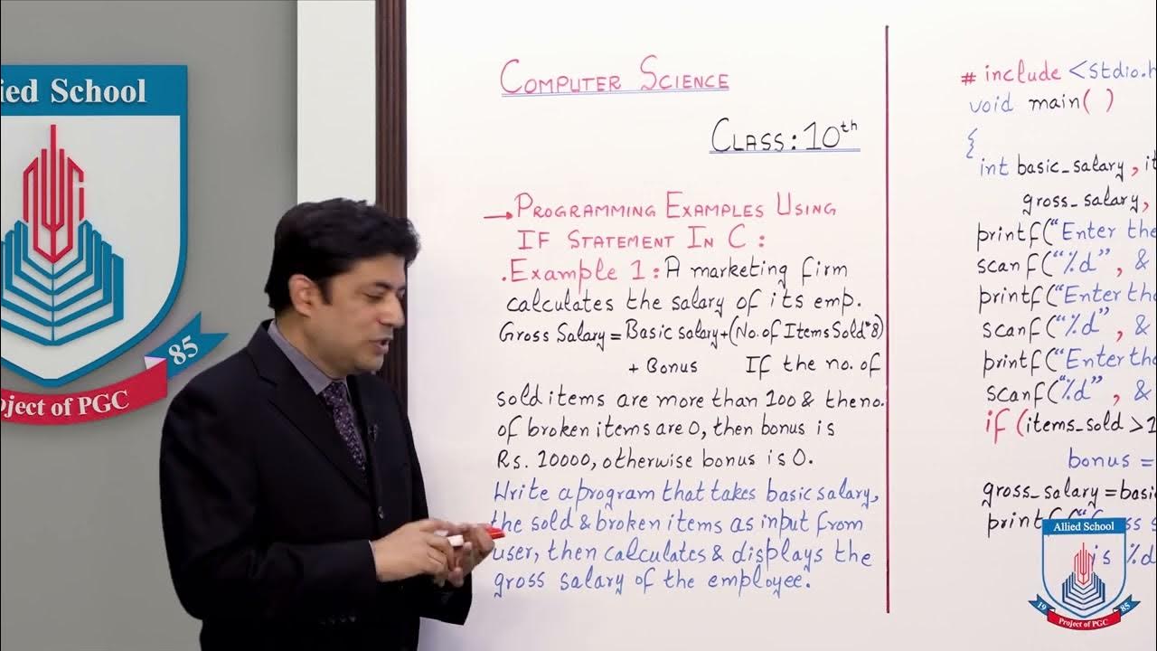 Class 10 - Computer Studies - Chapter 3 - Lecture 2 - Programming Examples - Allied Schools ...
