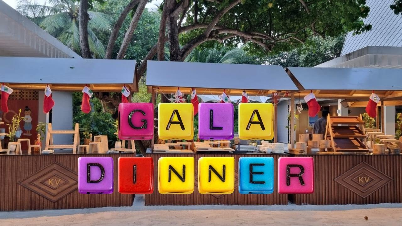 Gala Dinner | Buffet Setup | Maldives - YouTube
