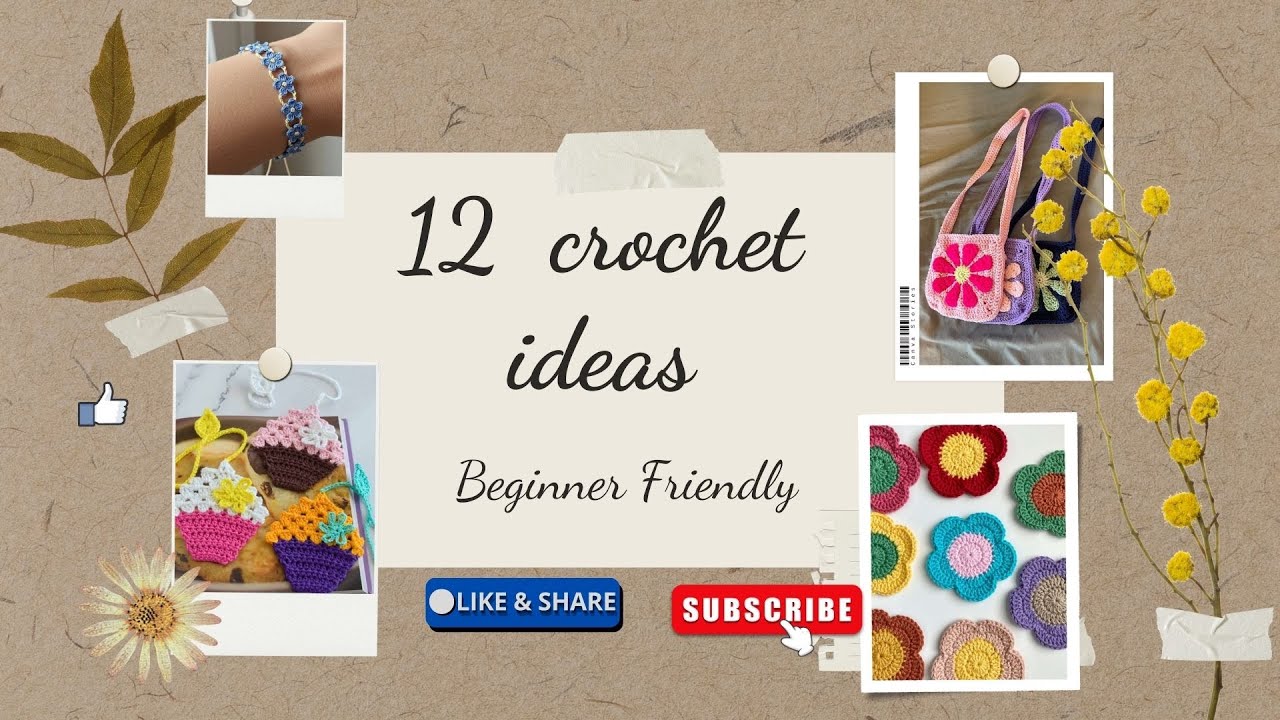 12 Easy & Cute Crochet Ideas You Must Try! | Quick DIY Crochet Projects ...