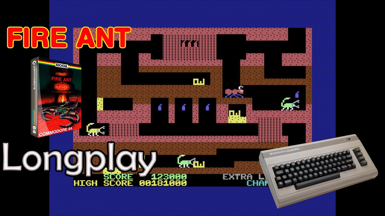Longplay retro: Fire Ant (1983) de Commodore 64 - YouTube