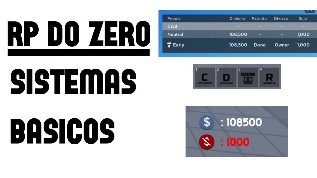 Tutorial de como colocar sistemas básicos no seu RP - ROBLOX STUDIO ...
