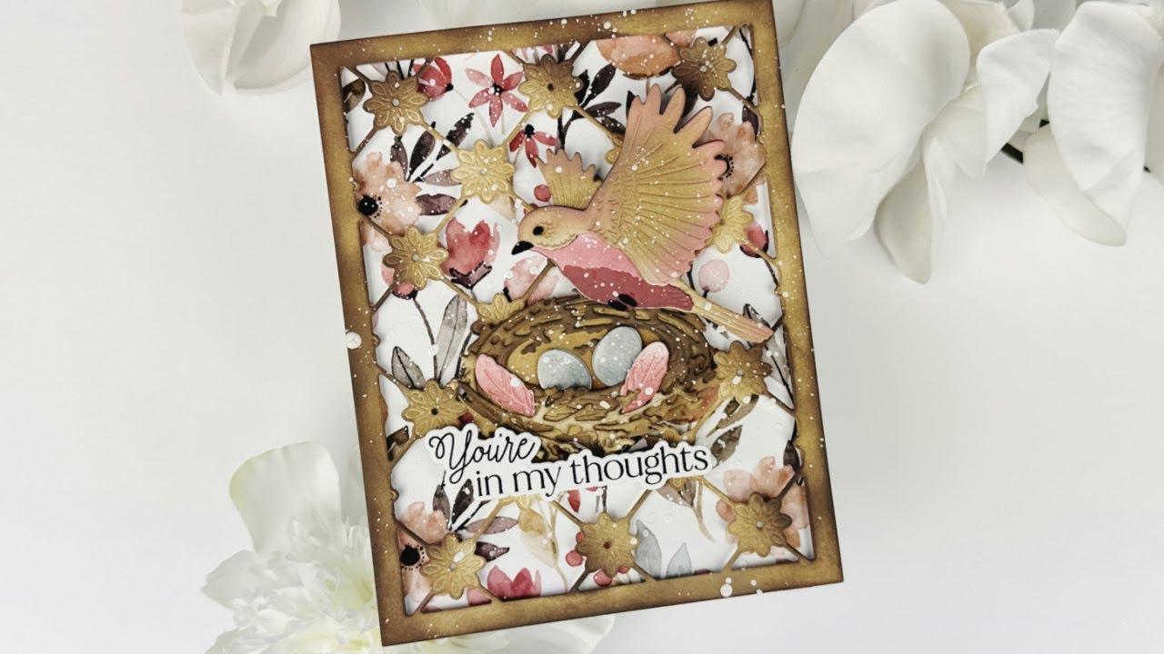 Lovely Layers Spring Birds in Muted Colors With Mari - YouTube