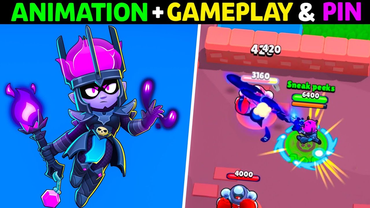 Brawl Stars Knight Amber Skin Gameplay, Animation, Cost, Pin & Player ...