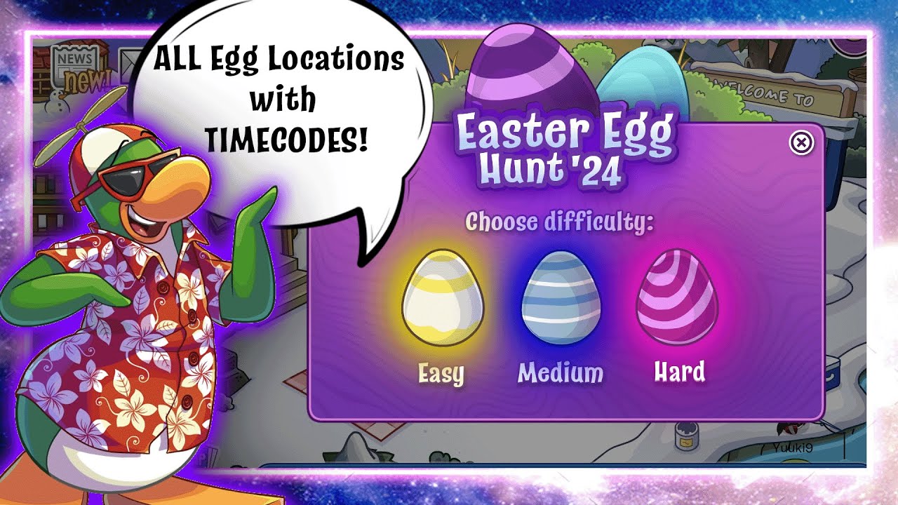 Club Penguin 2024 Easter Egg Hunt ALL Egg Locations! - YouTube