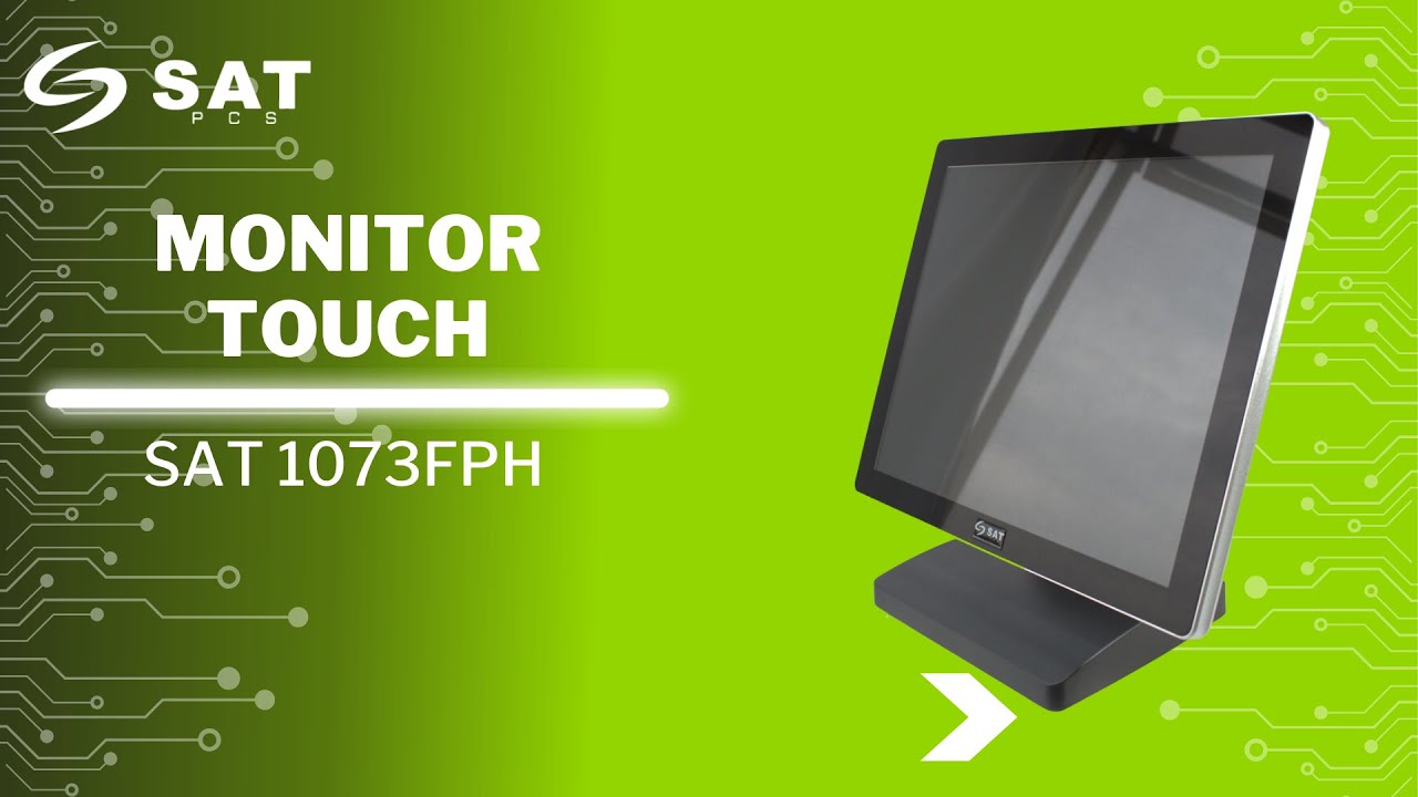 El mejor monitor touch para tu punto de venta | 1073FPH monitor SAT - YouTube