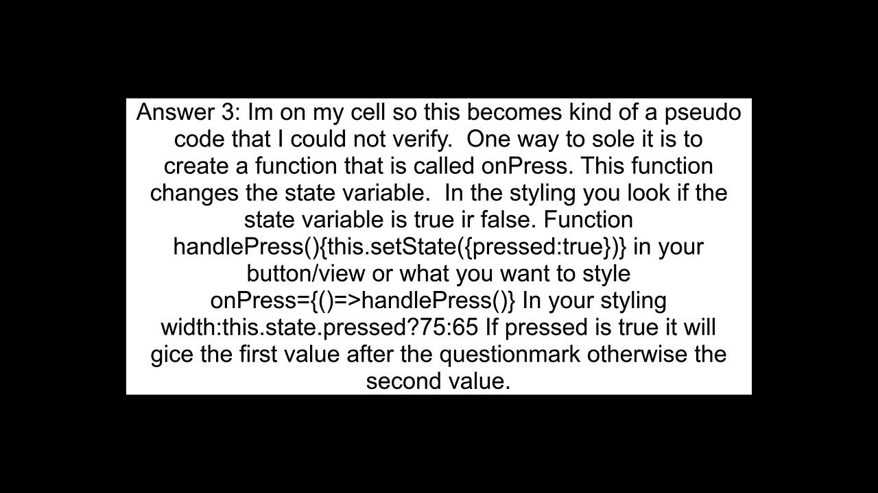 Changing styles onPress event React Native - YouTube