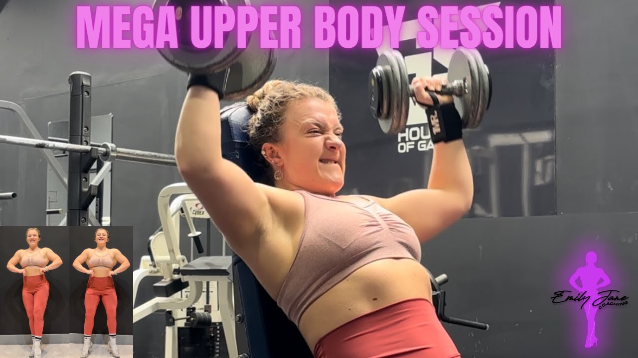 UPPER BODY WORKOUT EXPLAINED- FEMALE BODYBUILDER BULKING - YouTube