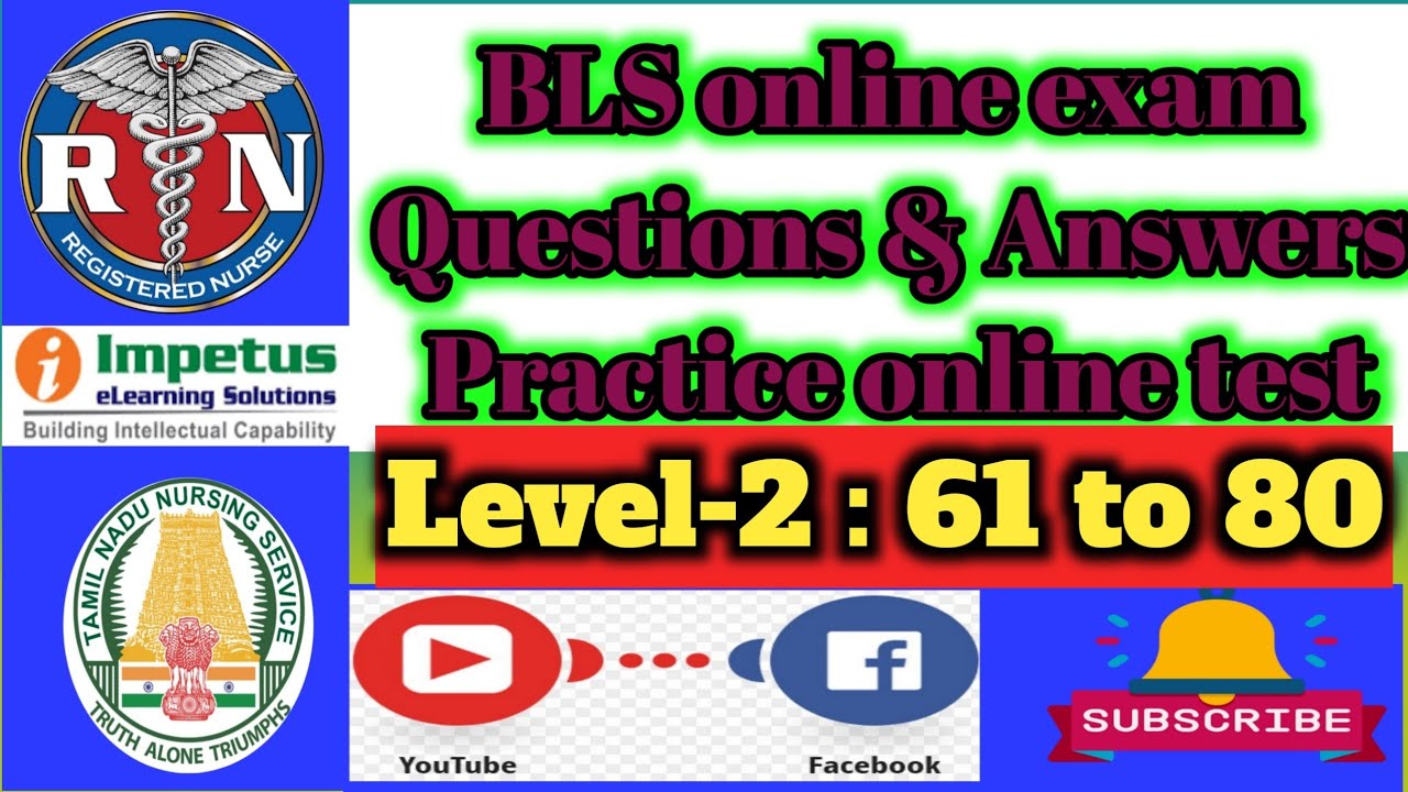 BLS practice online test level 2 Questions and answers 61 to 80 ...