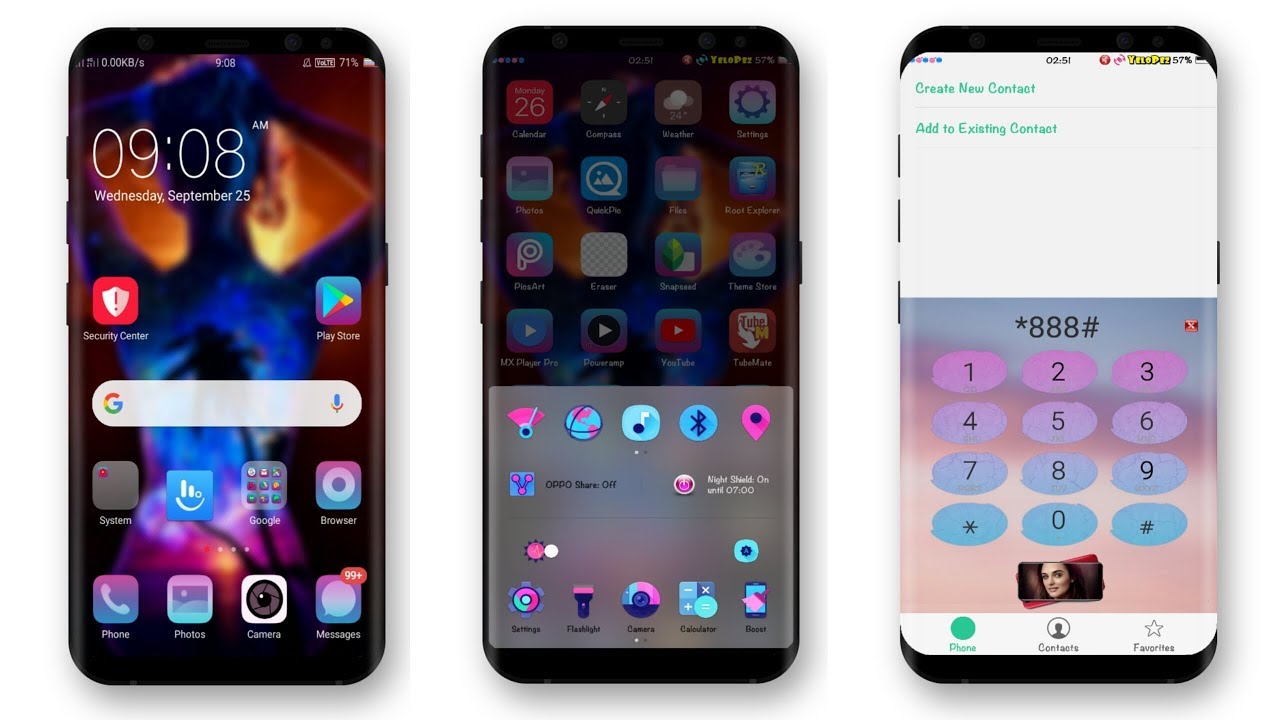 OPPO (ColorOS) #Theme Bluenix - YouTube
