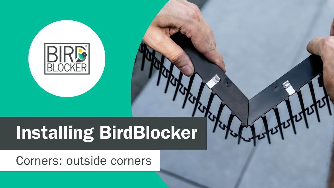 Installing BirdBlocker | Outside corners - YouTube